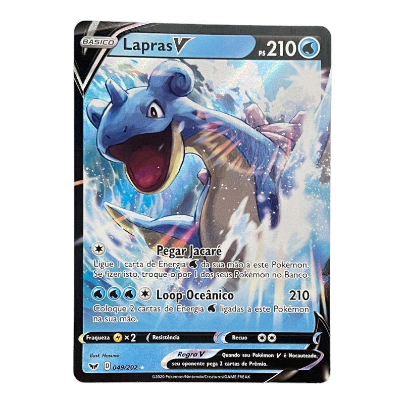 Carta Pokemon Lapras-V (49/202) | Shopee Brasil