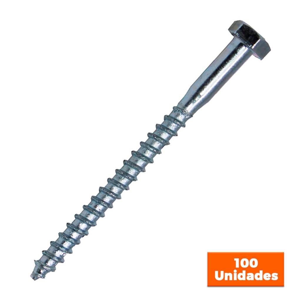 parafuso rosca soberba madeira 5/16 x 110 sextavado RP 100un | Shopee ...