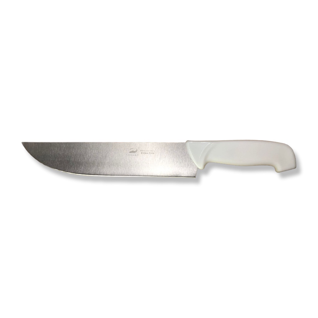 Faca de Cozinha Inox Cabo Branco 10' Grande Profissional | Shopee Brasil