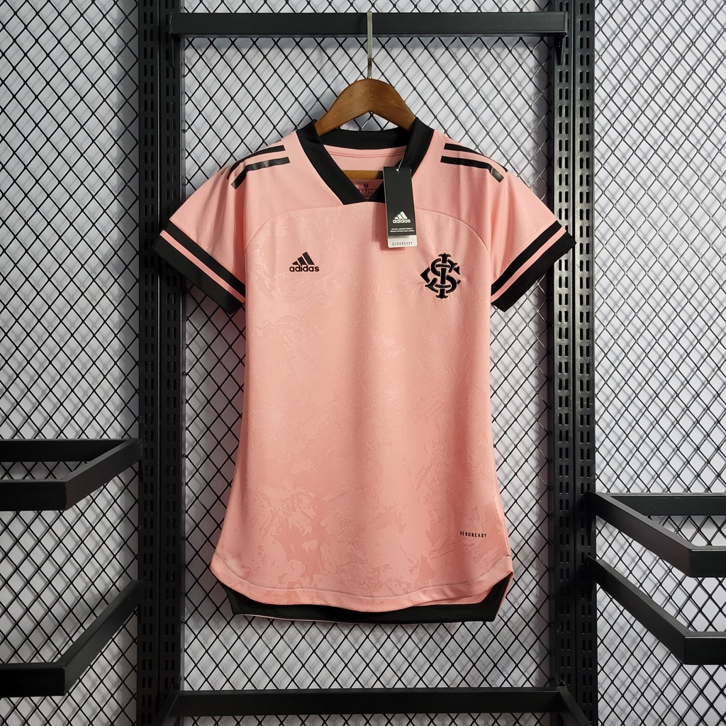 Camisa De Futebol 20/21 , Rosa Internacional Do Brasil - Escorrega o Preço