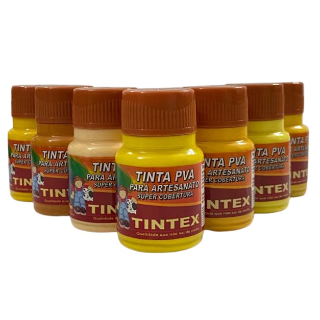 Tinta PVA Fosca Tintex - 37ml e 100ml - TONS AMARELO e NEUTROS | Shopee ...