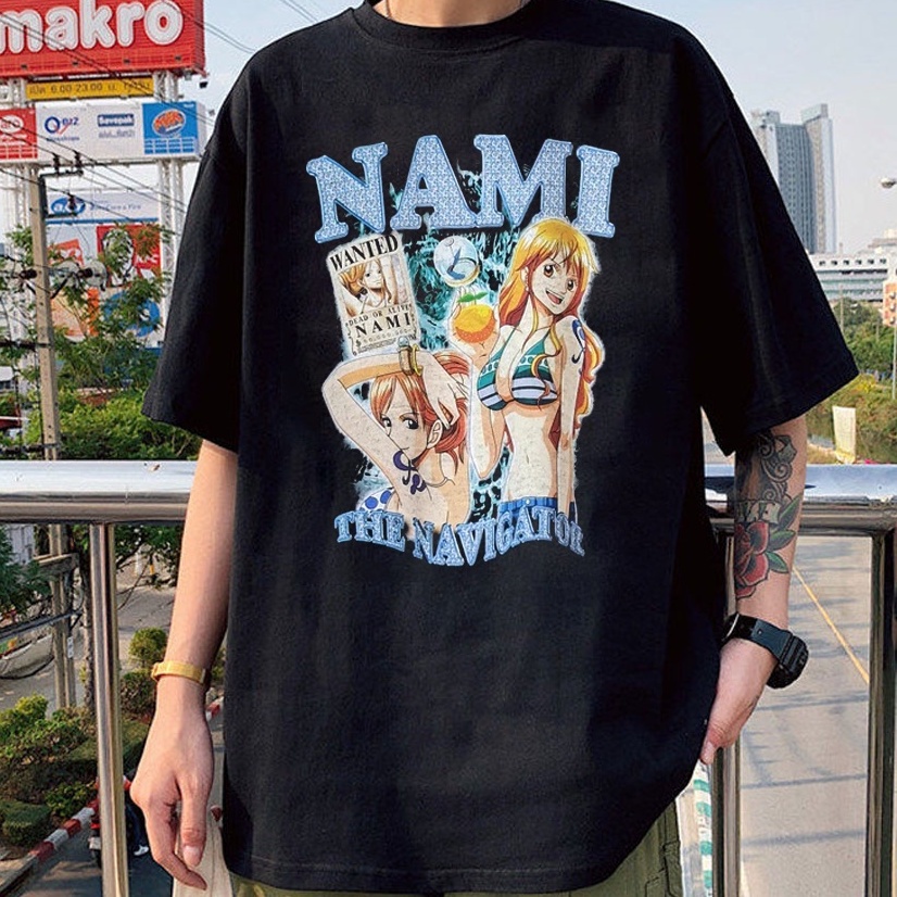 Camiseta Basica Algodao Nami Gata Ladra Navegadora One Piece Anime ...