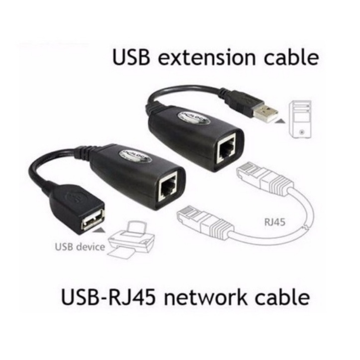 Extensor Usb Via Cabo Ethernet Knup | Shopee Brasil