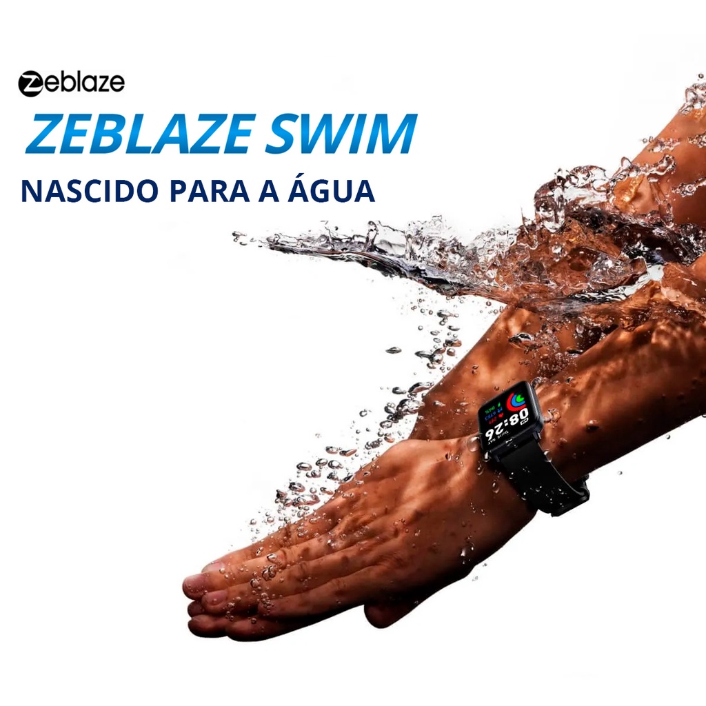 Smartwatch Natação Zeblaze Swim 5 ATM Gps Integrado NF-e - Corre Que Ta ...