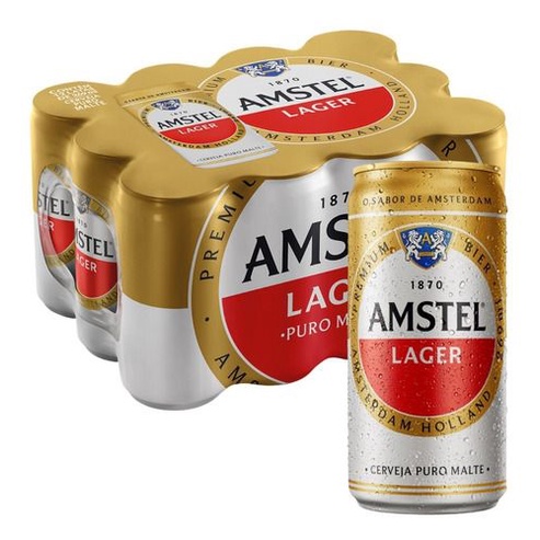 Amstel Lata 473ML C/12 | Shopee Brasil