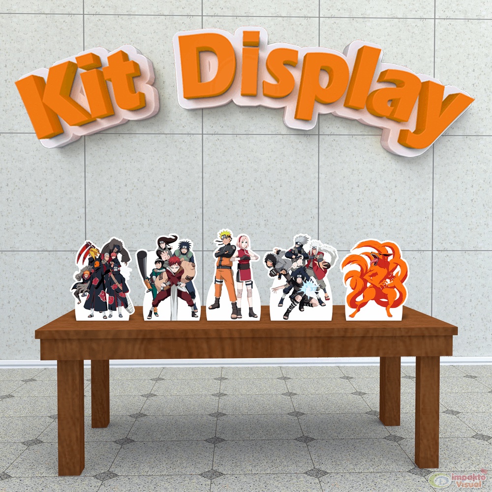 Kit 5 Displays De Mesa Festa Decoração Infantil Naruto | Shopee Brasil