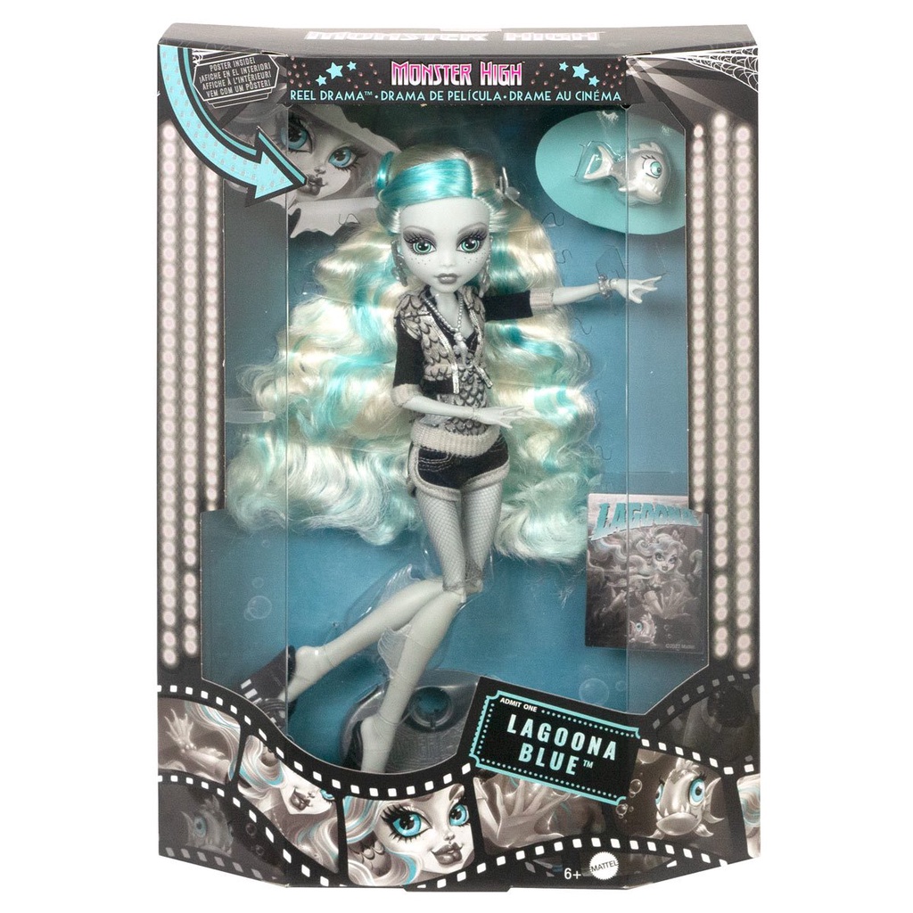 Boneca Lagoona Blue Reel Drama Monster High Limitada Mattel | Shopee Brasil