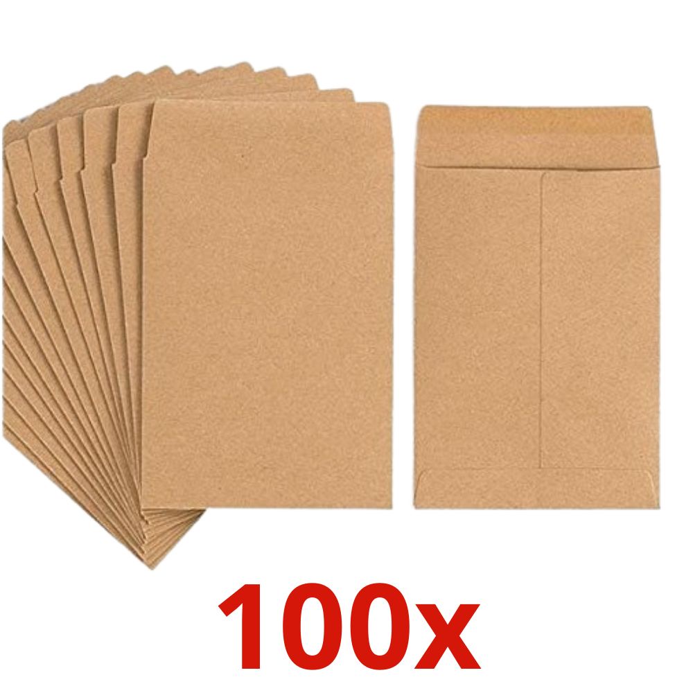 100 Envelopes A5 Saco Kraft Pardo Meio A4 162x229mm 80g | Shopee Brasil