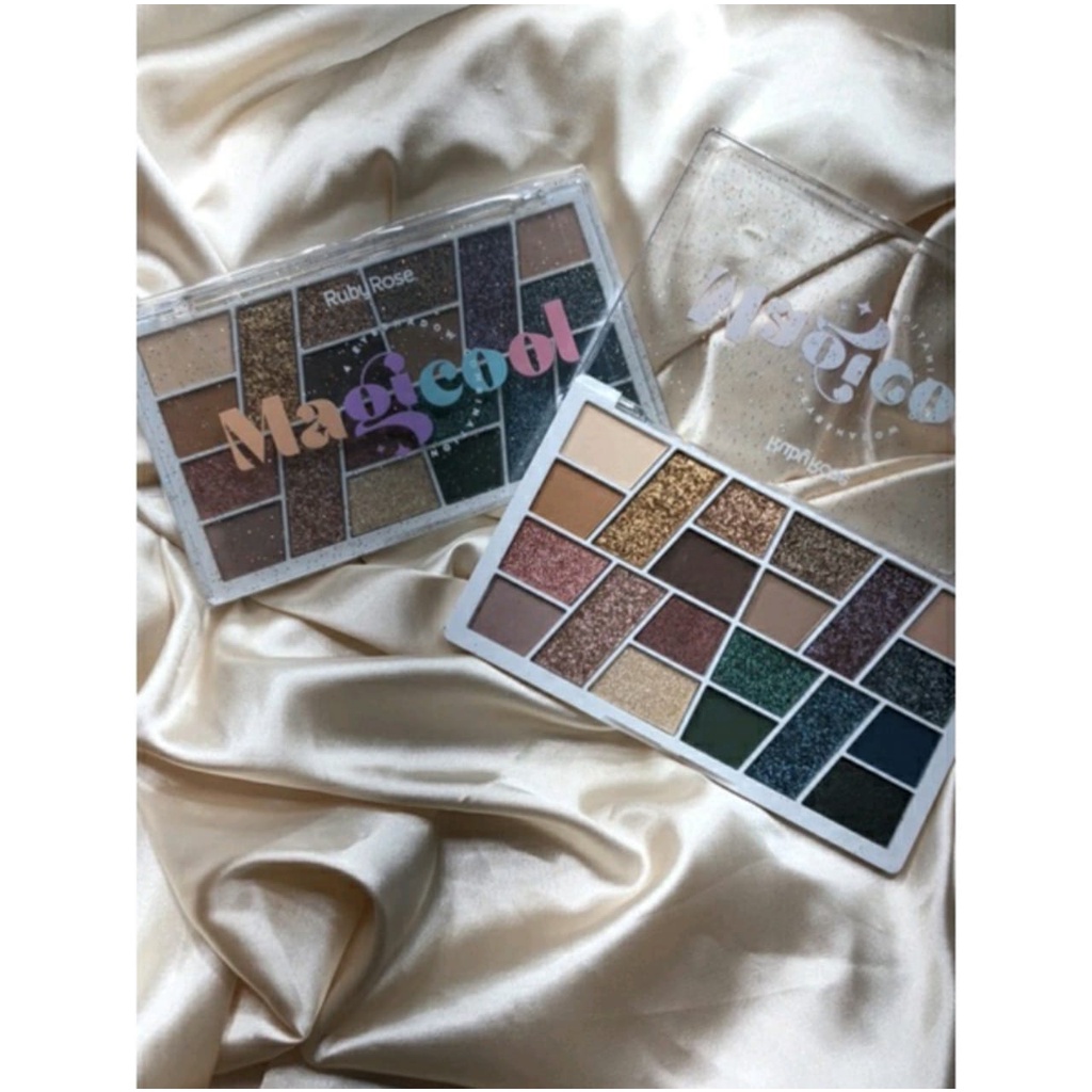Paleta de Sombras Magicool 20 Tons Maquiagem Ruby Rose HB1077 | Shopee Brasil