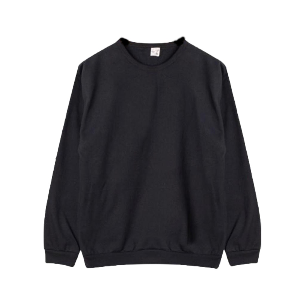 Moletom Liso Preto Sem Capuz Unissex G | Shopee Brasil