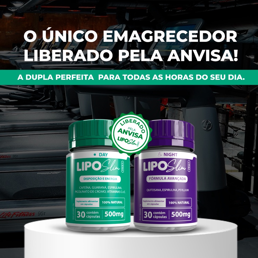 Lipo Slim Caps Emagrecedor Ação 24H | 1 Combo Dia e Noite - Envio ...