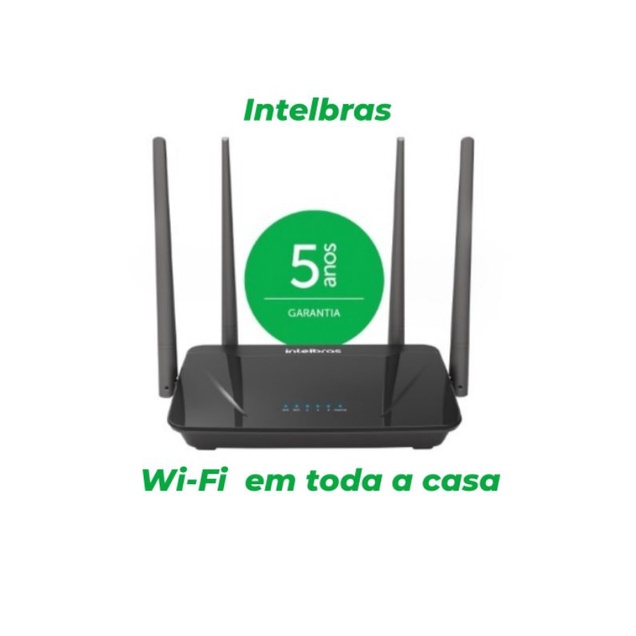 Roteador wi-fi em toda a casa tecnologia AC Intelbras RF 1200 | Shopee ...
