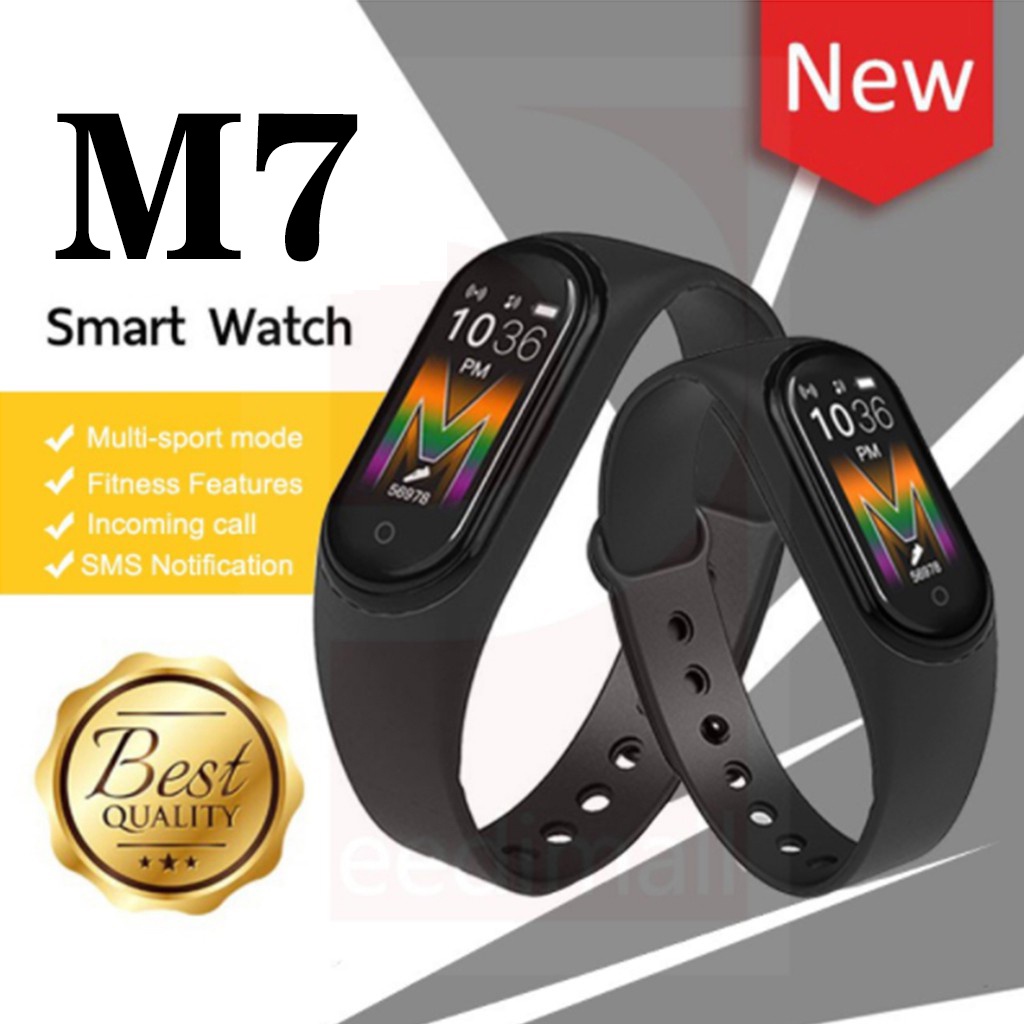 M6 / M7 Pulseira Smartwatch Bluetooth 4.2 Monitor De Pressão Arterial E Smartband Relógio xiaomi ...