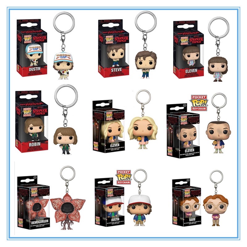 Funko Stranger Things Chaveiro Pocket Pop Dustin Eleven Barb Season 4 ...