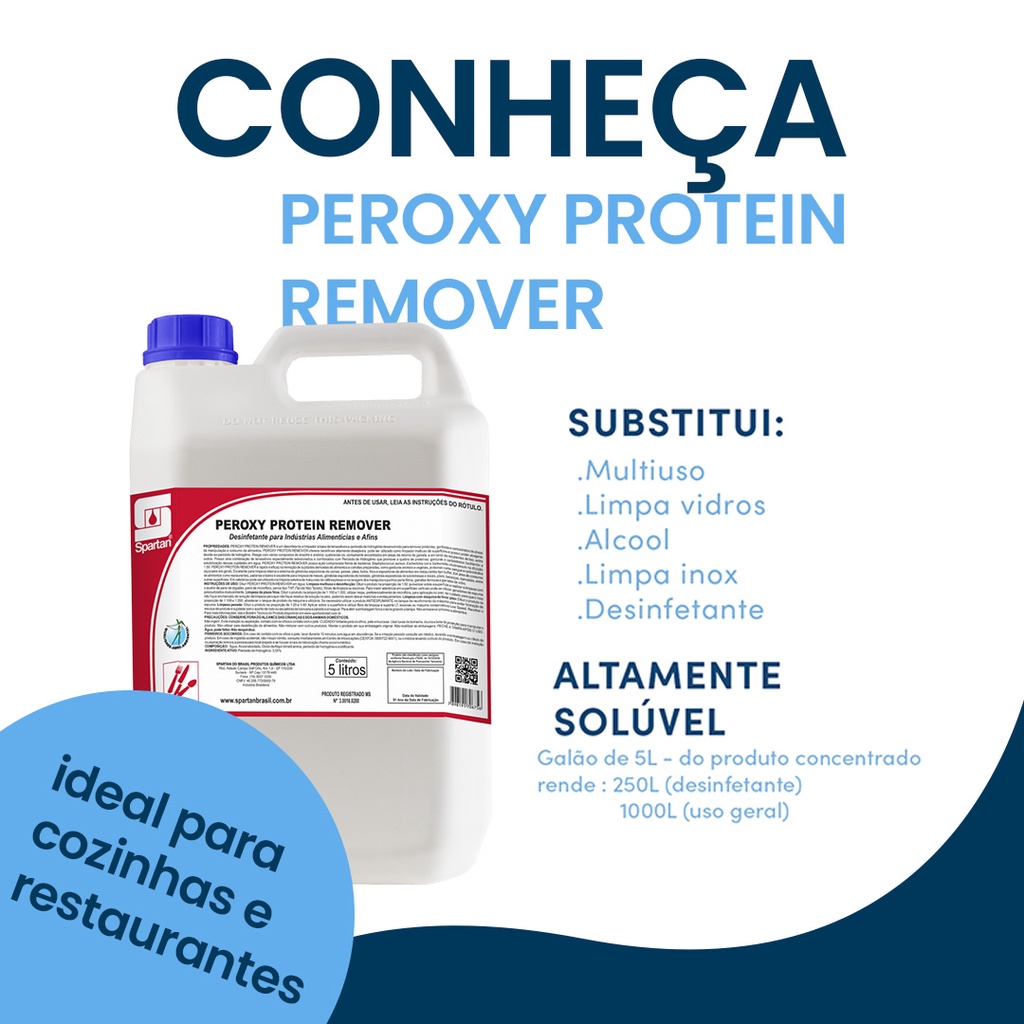 Multiuso para Cozinhas e Restaurantes - Peroxy Protein Remover 5L ...