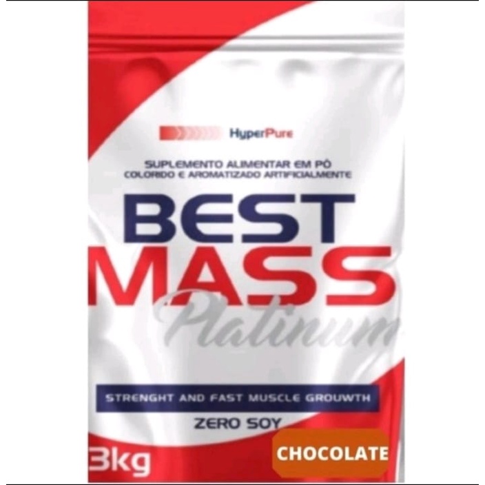 Suplemento em Po Best Mass Hyper Pure Refil 3 Kg - Escorrega o Preço
