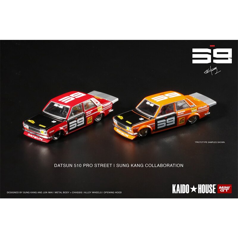 Auto Da Collezione Mini GT X Kaido House Datsun 510 Pro Street In Scala ...