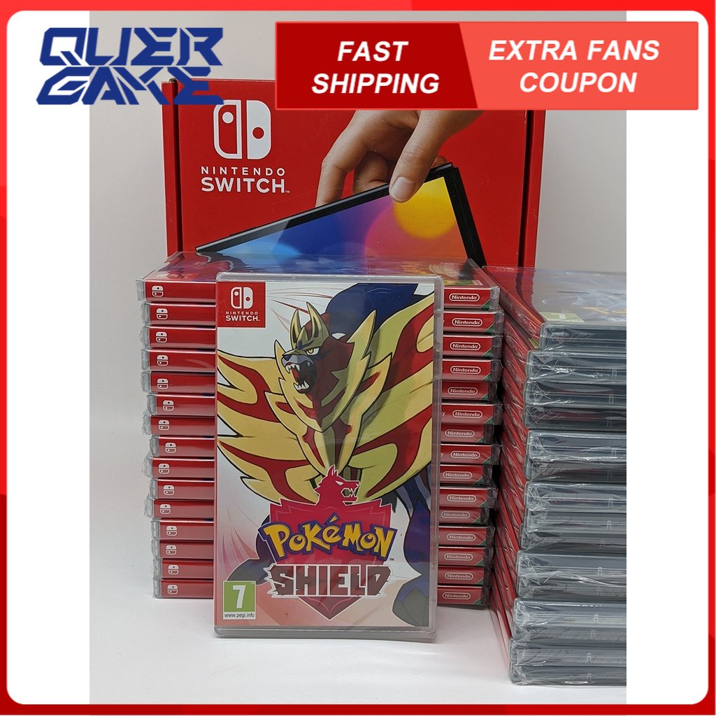 Edição Pokemon Shield Stander Nintendo Switch Jogo Cartucho Físico ...