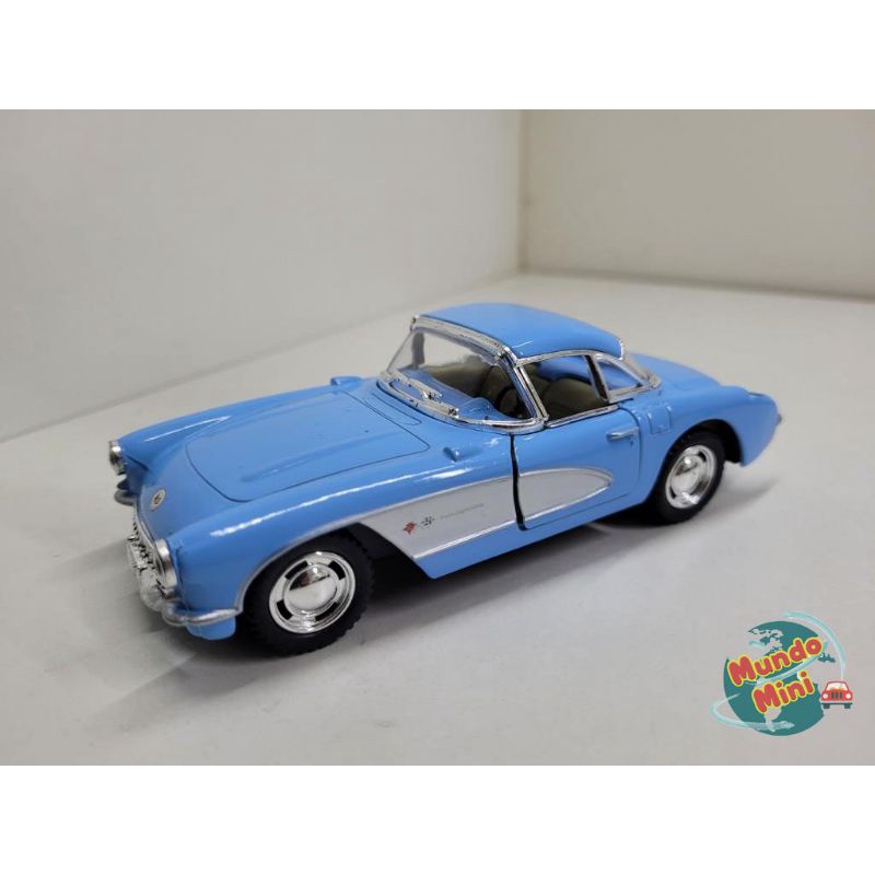 Miniatura Chevrolet Corvette 1957 escala 1:36 Kinsmart | Shopee Brasil
