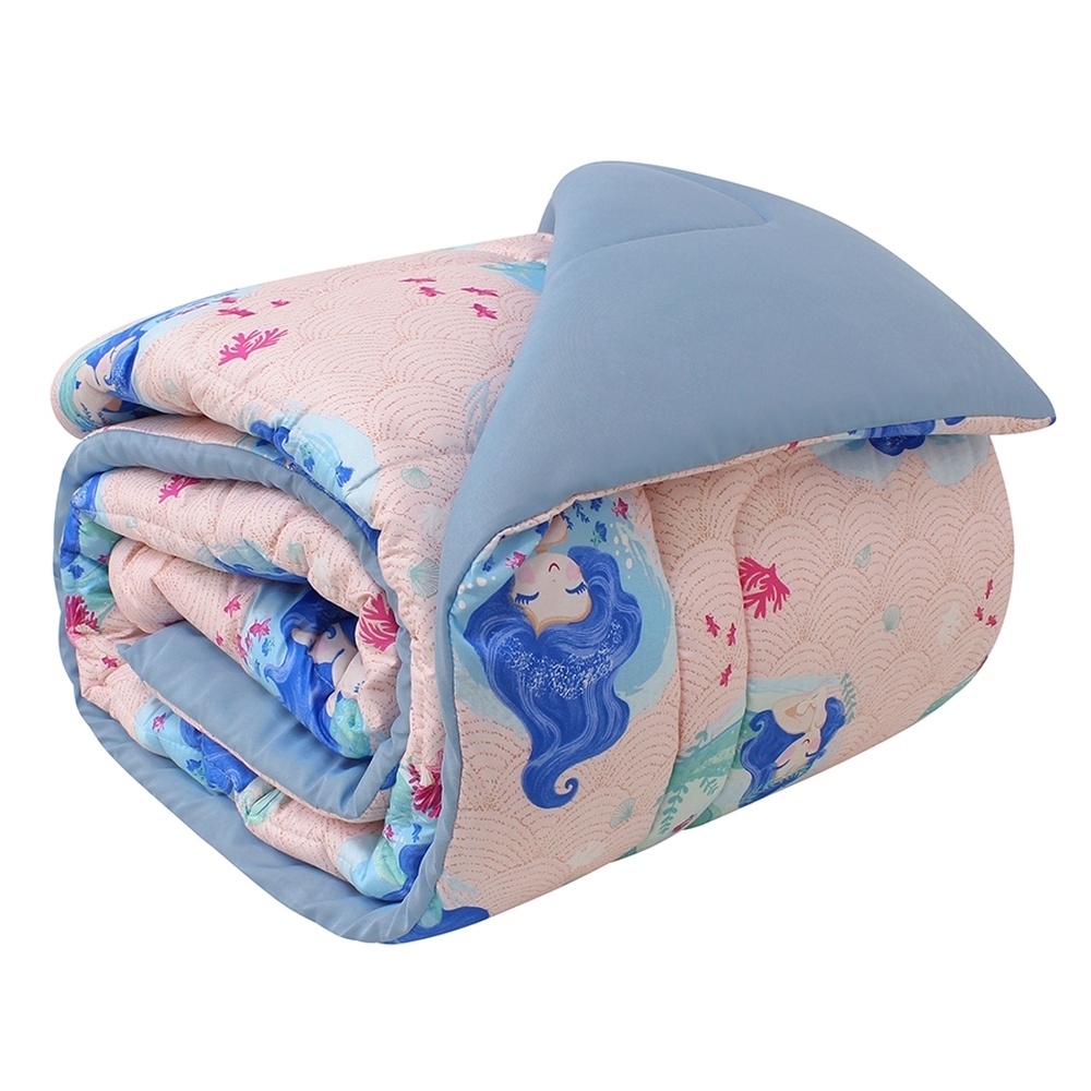 Edredom Zelo Super Soft Juvenil Plus 170 Fios - Sereia | Shopee Brasil