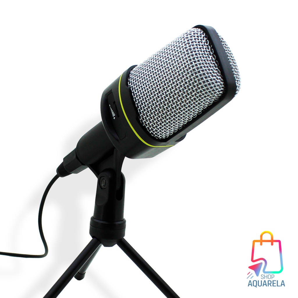 Microfone Multimidia Profissional Streaming Gamer Condensador Mesa ...