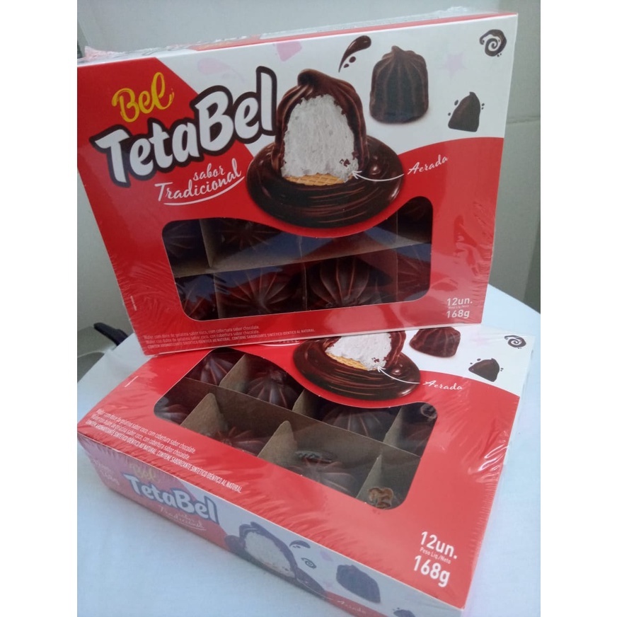 Doce Teta de Nega TetaBel Marshmallow ao Leite Tradicional 12 unidades ...