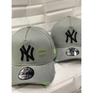 Bone New Era destroyed rasgado aba curva fivela com regulagem promocao ...