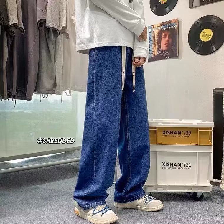 Calças Estilo vibe Americana Masculinas Outono Xintang Jeans Street ...