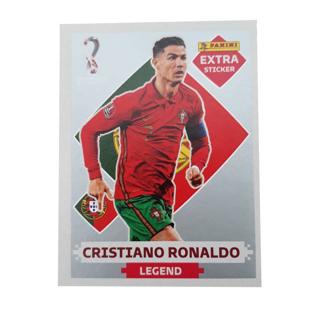 Cromo Figurinha Extra Copa Do Mundo 2022 - Cristiano Ronaldo Cr7 Prata ...