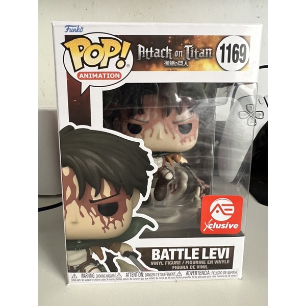 FUNKO POP ATTACK ON TITAN EXCLUSIVE - BATTLE LEVI 1169 ORIGINAL | Shopee Brasil