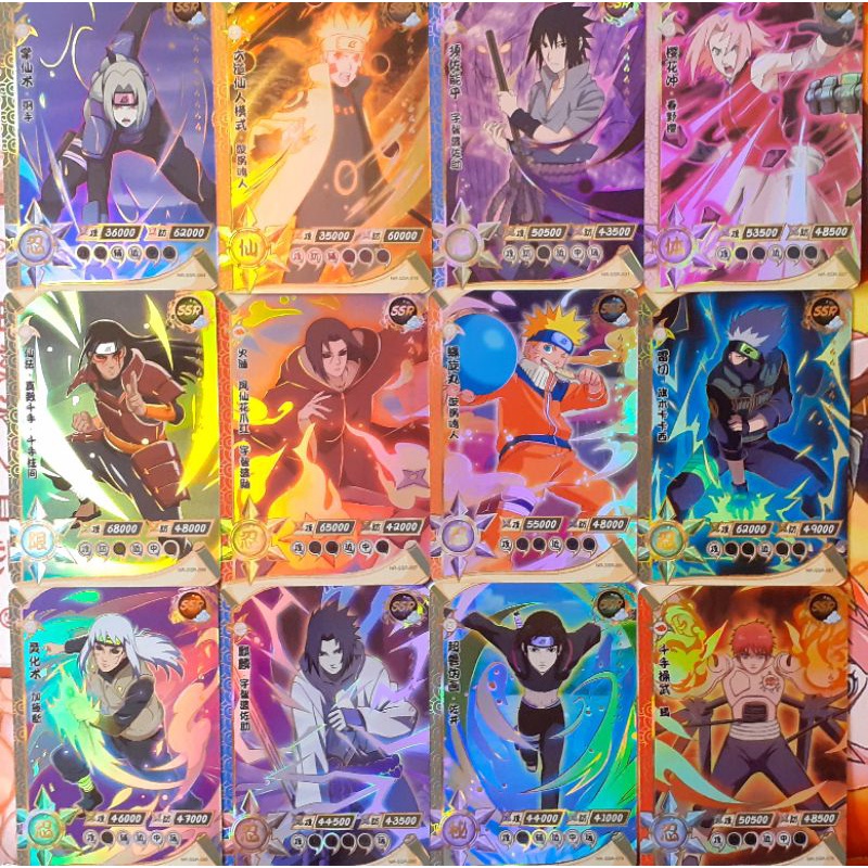 Naruto Shippuden SSR Card Game Foil Kayou TCG/CCG Cards Raros Sasuke Sakura Minato Kakashi ...