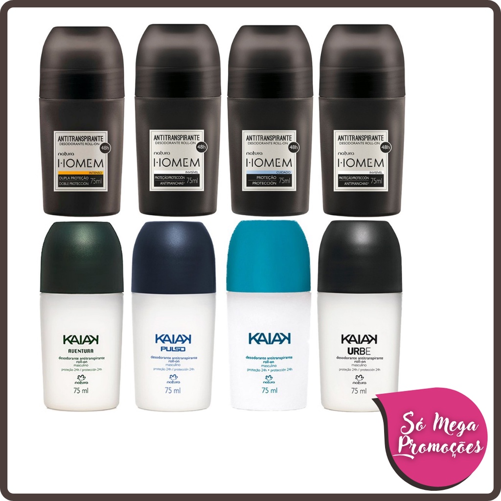 Desodorante Rollon Masculino Natura - 75ml | Shopee Brasil