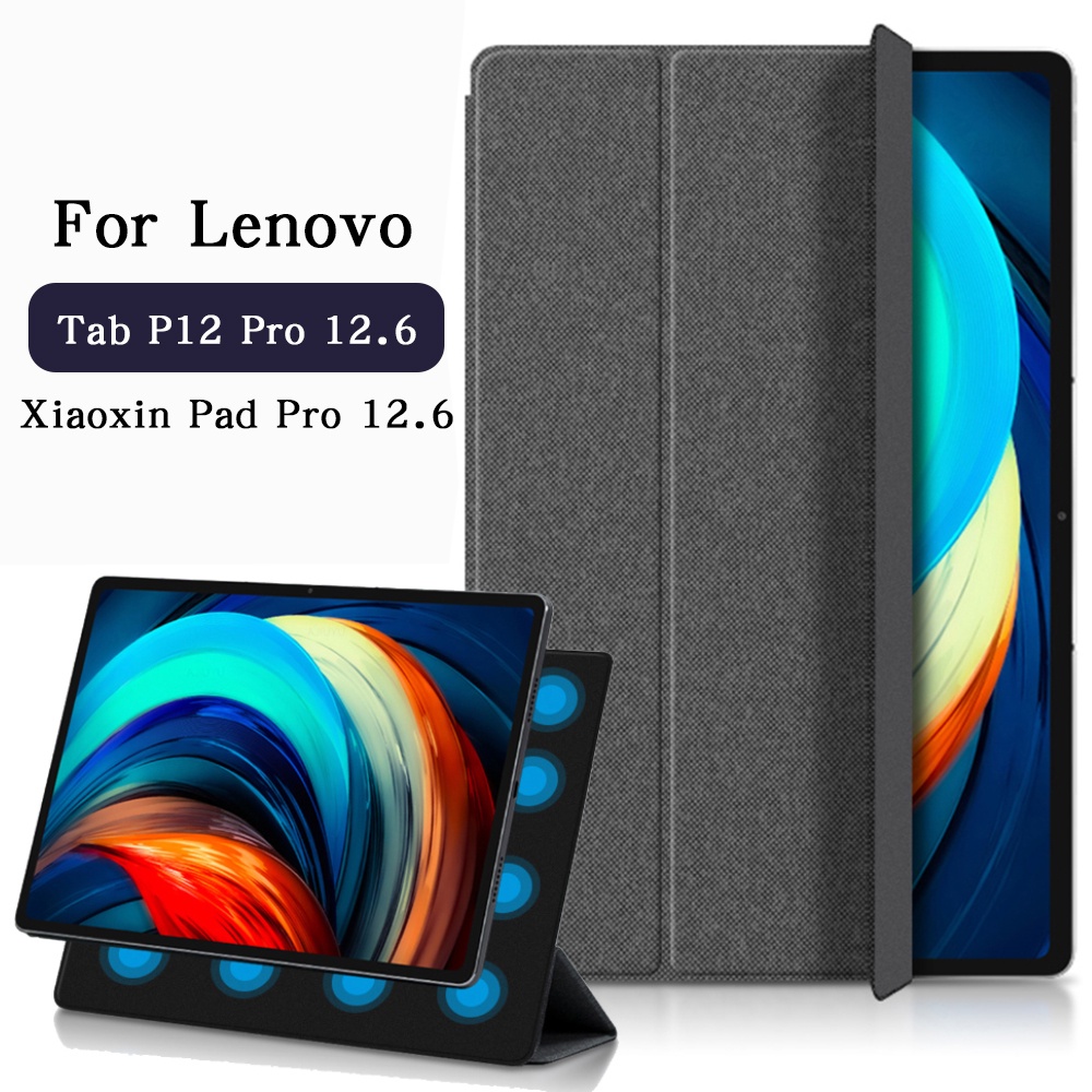 Capa Inteligente Para Tab P12 Pro TB-Q706F Q706N Tablet LENOVO XiaoXin Pad 12.6 " Case De ...