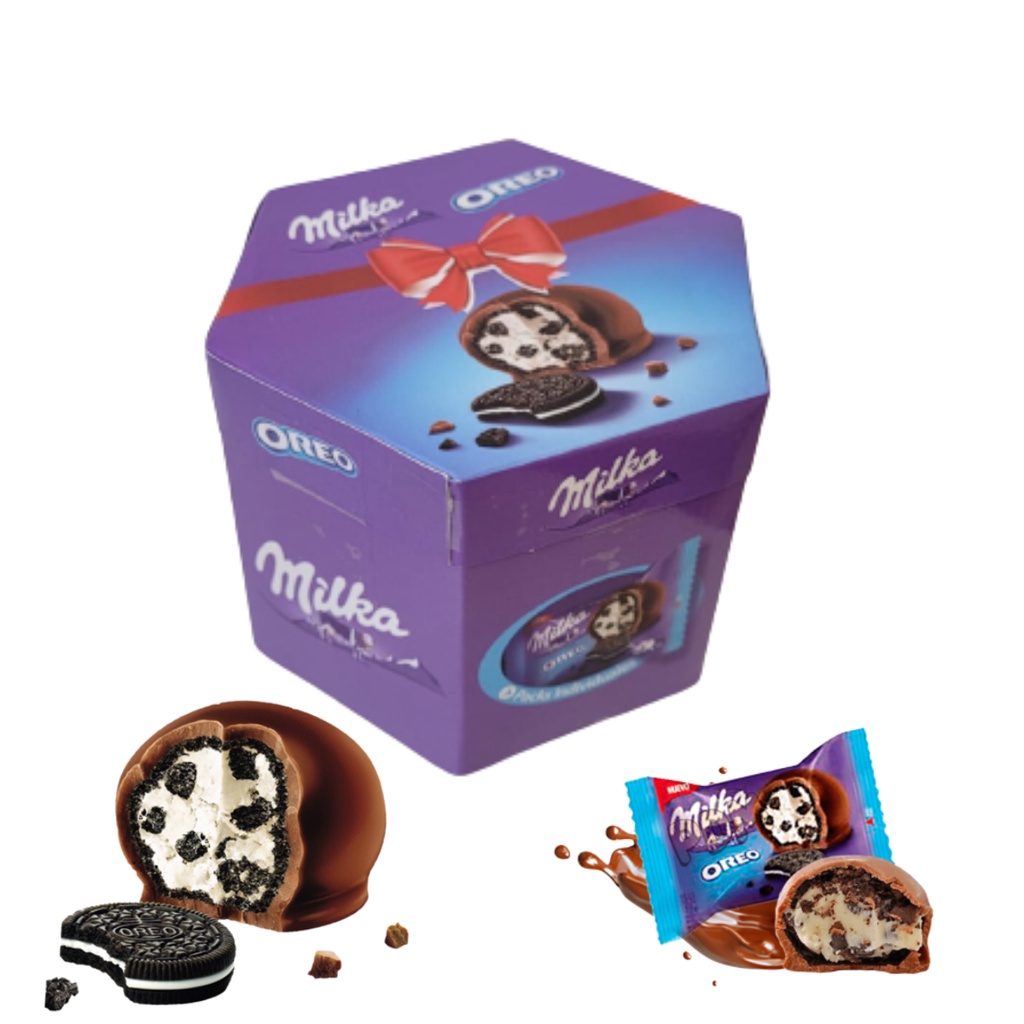 Caixa De Bombom Milka Recheado Com Oreo 130g Importado C/6un | Shopee ...