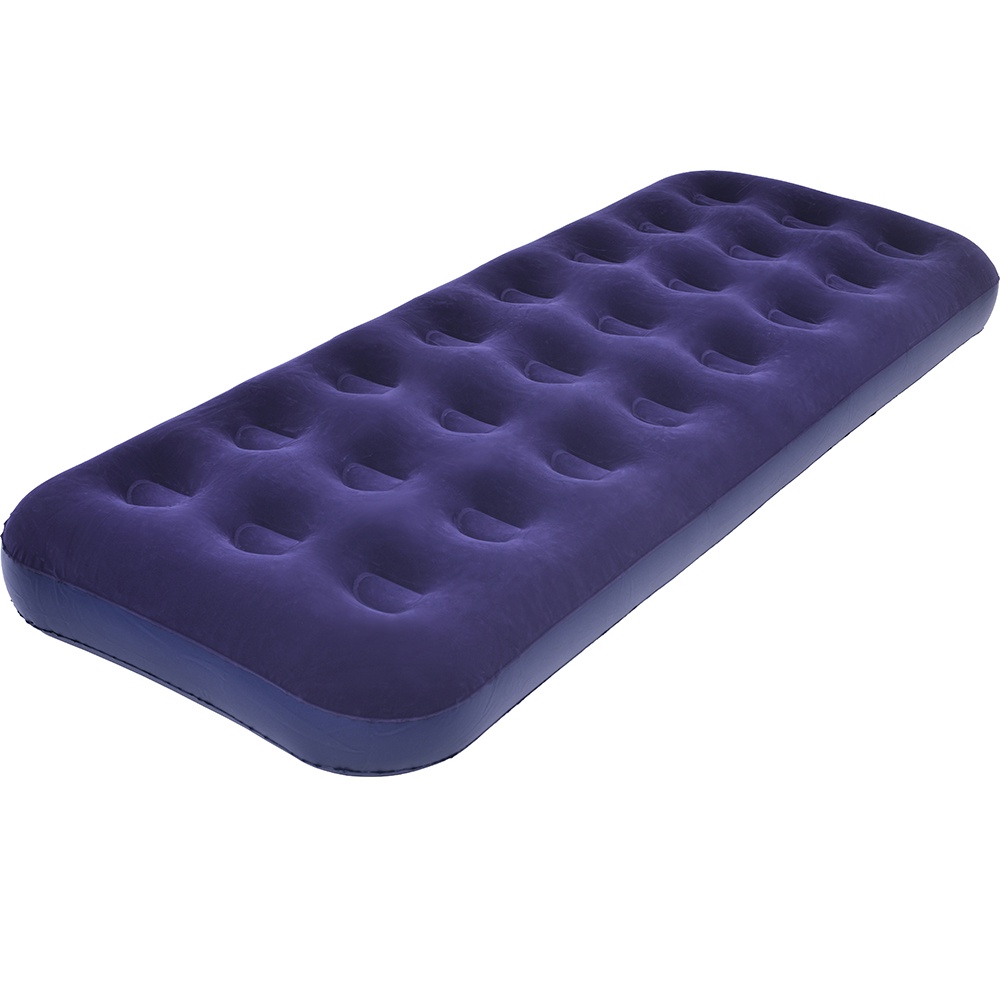 Colchão Inflável de solteiro Flocked 191cmx73cmx22cm Camping - Faz a Boa!