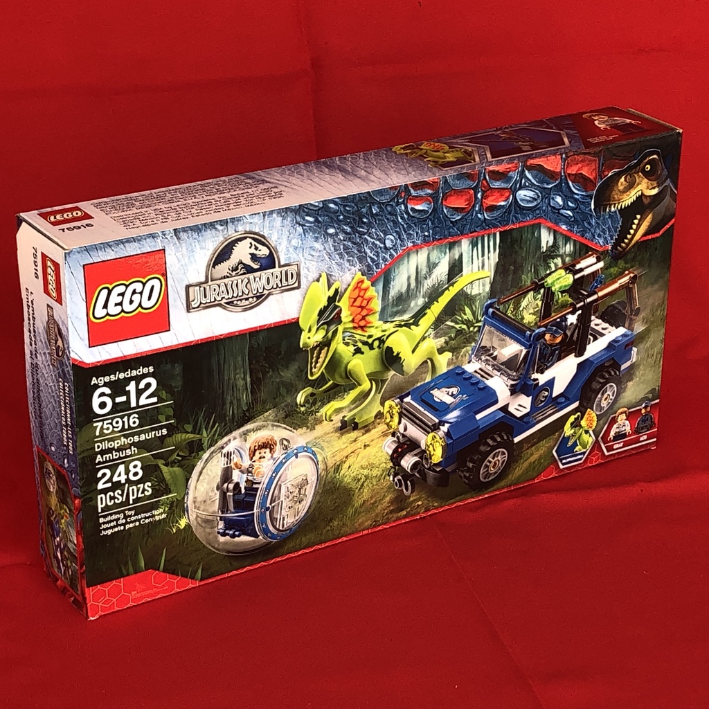 Lego Jurassic World 75916 Dilophosaurus Ambush (LACRADO) | Shopee Brasil