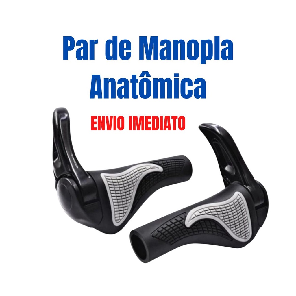 Par Manopla Ergonômica Anatomica Bike Ciclismo Punho Confortável Bar ...