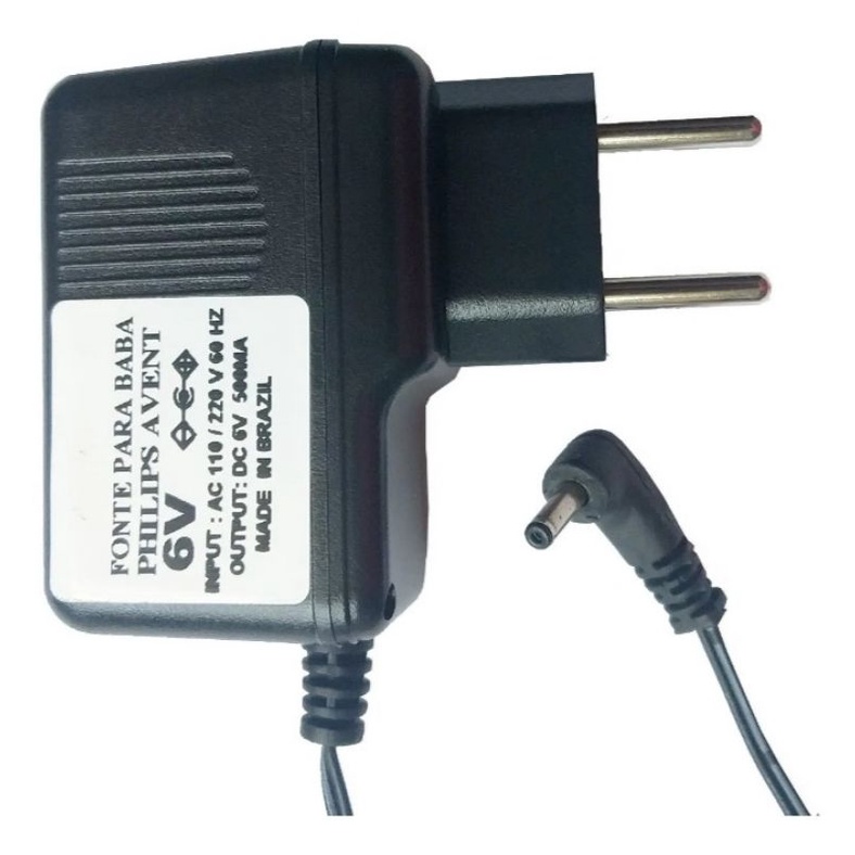 Fonte 6v 500ma Baba Eletronica Philips Avent Mpb36 Mpb20 e outros modelos que seje 6v conector ...