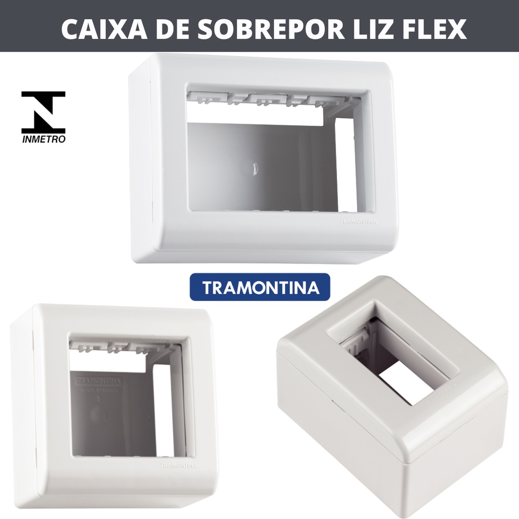 Caixa Organizadora 4x4 De Sobrepor P/ Cftv Quadrada 180° Jfl ...
