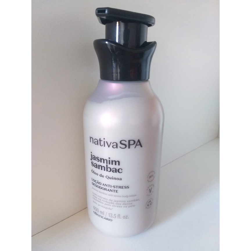 Loção Hidratante Desodorante Corporal Anti-stress Nativa SPA Jasmim ...