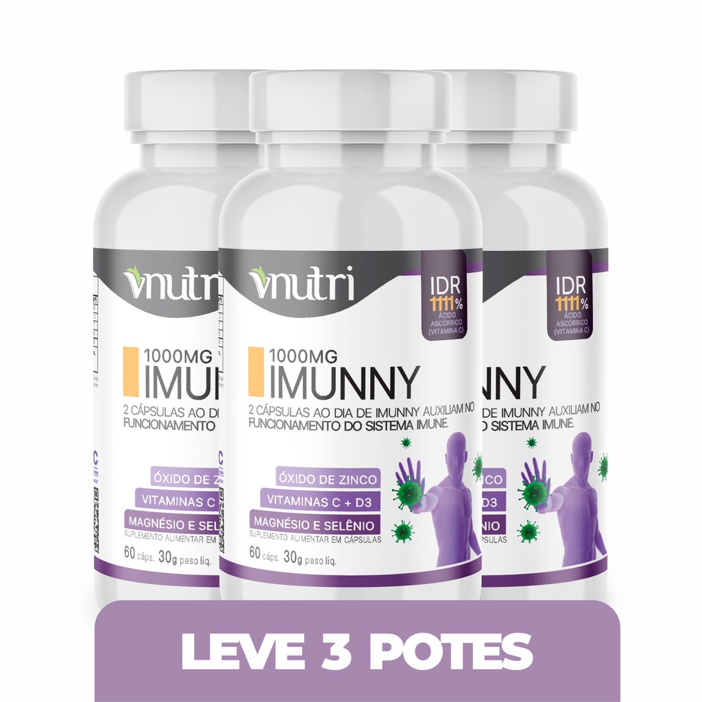 Vitamina da Imunidade Kit com 3 potes | Shopee Brasil