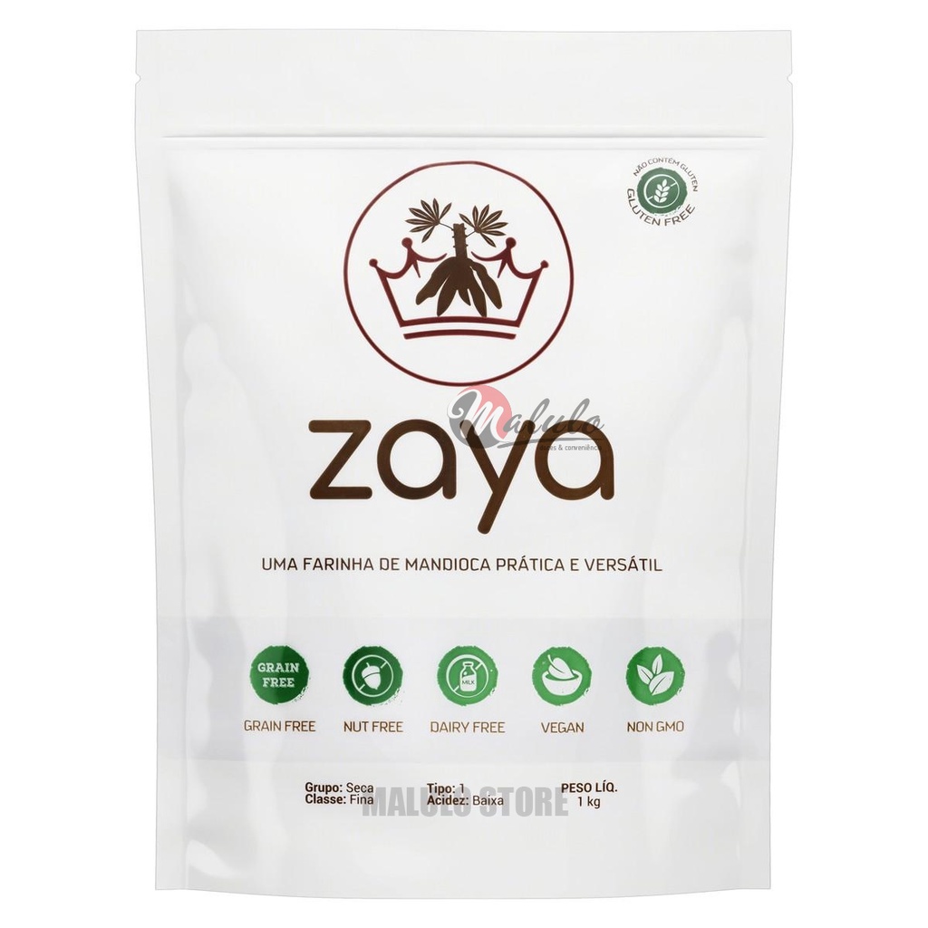 Farinha De Mandioca Tipo 1 Zaya 1kg | Shopee Brasil