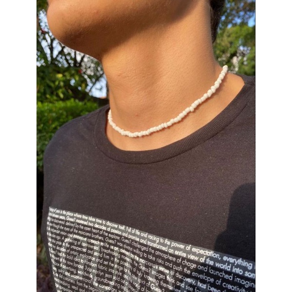 Colar de missangas brancas | Shopee Brasil