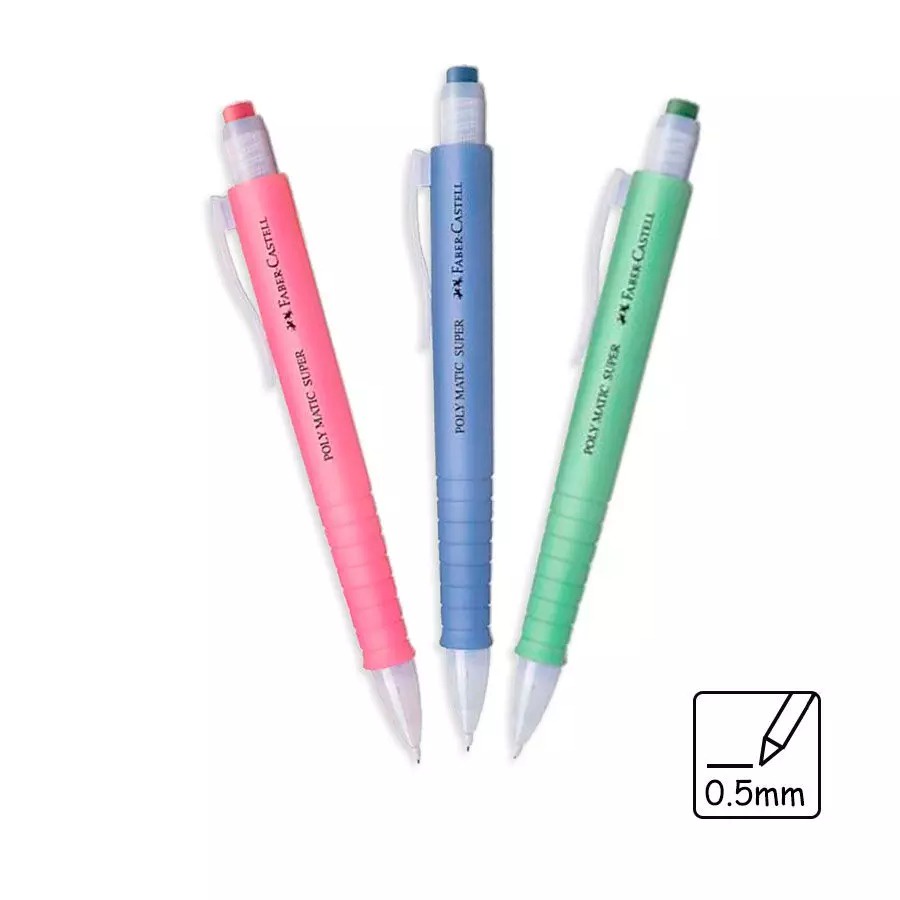 Lapiseira Poly Matic Super 0.5mm FABER CASTELL | Shopee Brasil