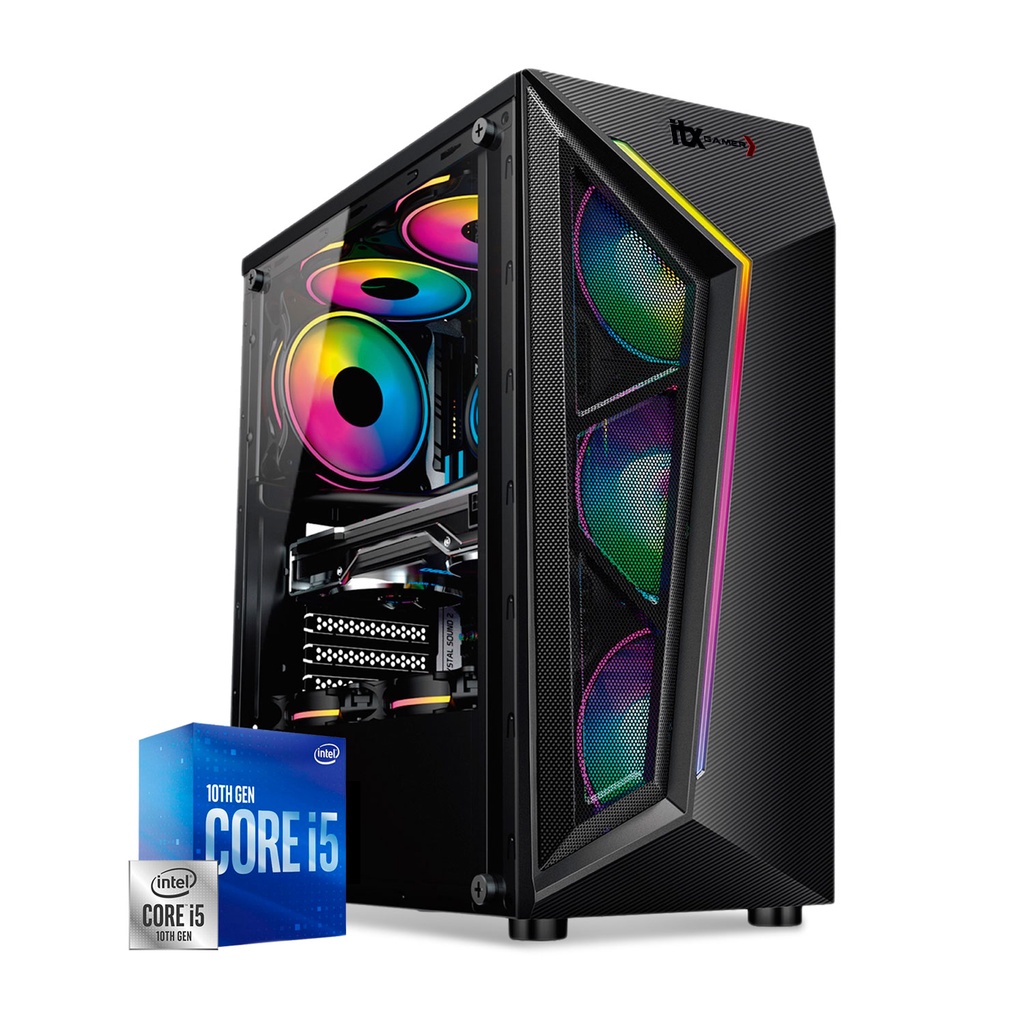 PC Gamer ITX Arena Owned, Core i5 10400F, NVidia GeForce RTX 3050 8GB, Ram 16GB, SSD 240GB ...