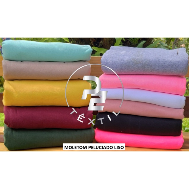 Kit 5 Kg moletom peluciado (felpado) liso - 5,0 Kg | Shopee Brasil
