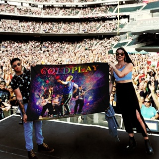 Bandeira ColdPlay Live Broadcast Music of the Spheres tour brasil 2023 ...