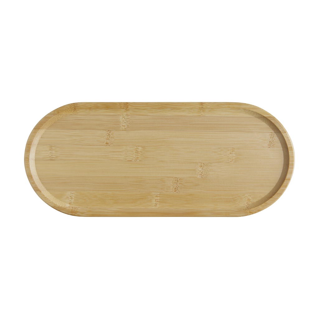Bandeja Bambu Travessa Oval Decorativa Gamela Para Churrasco 40 cm ...