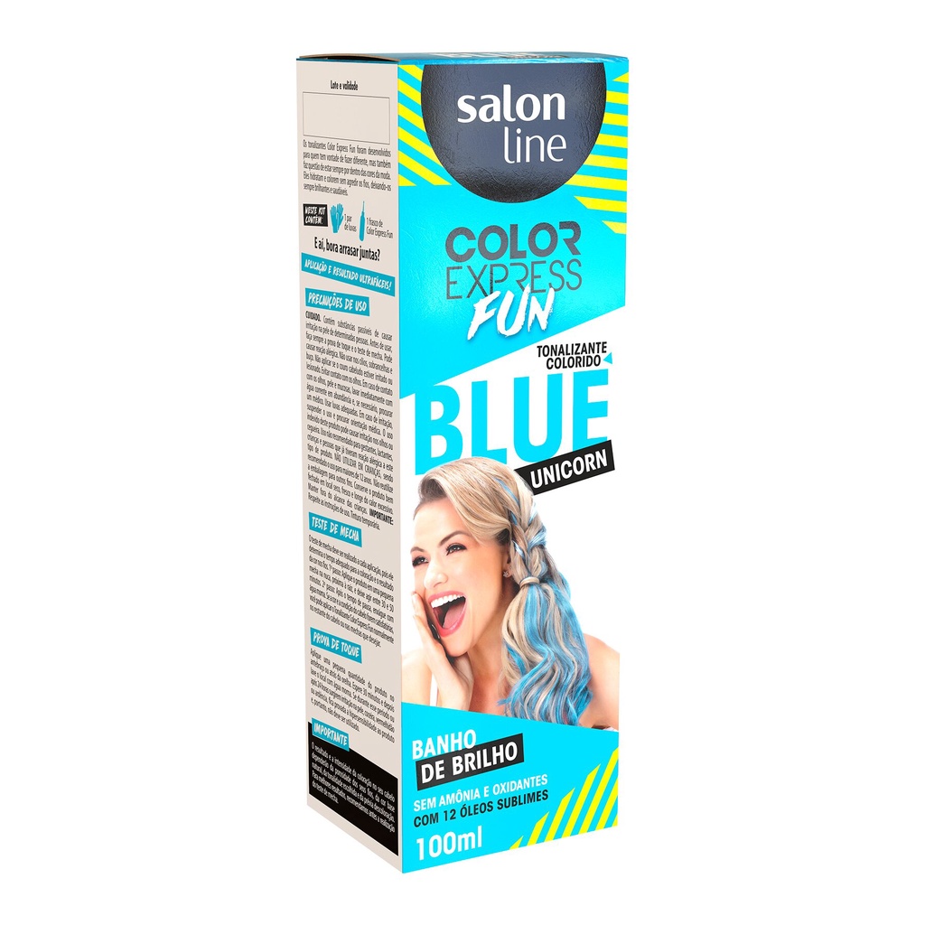 Tonalizante Azul Color Express Fun Blue Unicorn | Salon Line | Shopee ...