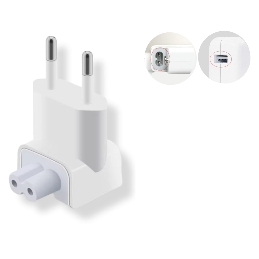 Plug Tomada Adaptador Fonte Mac Macbook Pro Air Retina E Iphone ...